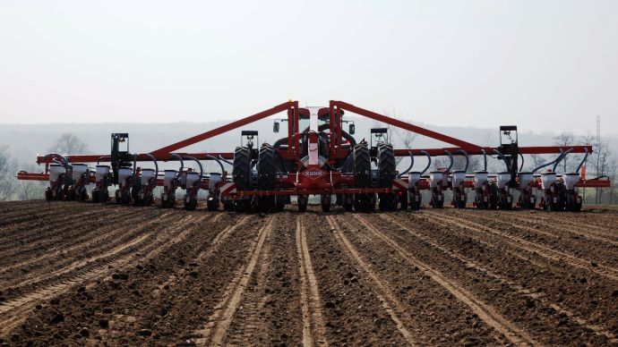 Kuhn Planter Monograine grande largeur Trémie trainée