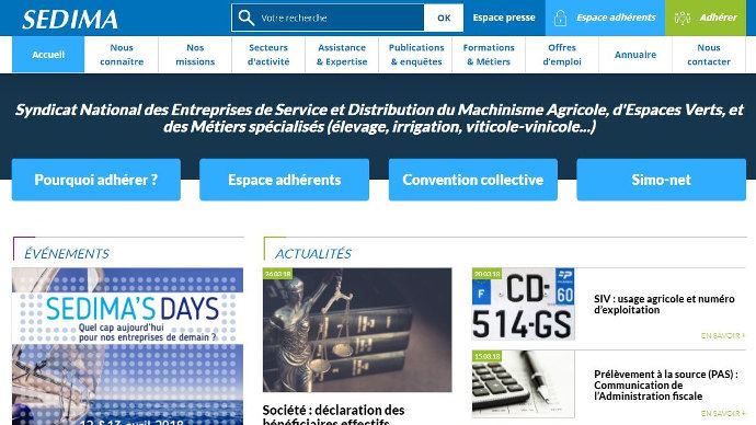 Le site internet du Sedima fait peau neuve