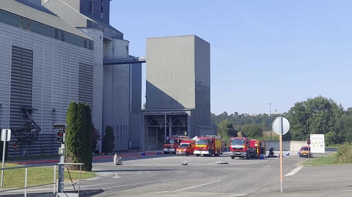 Lur Berri : un feu se déclare dans un silo