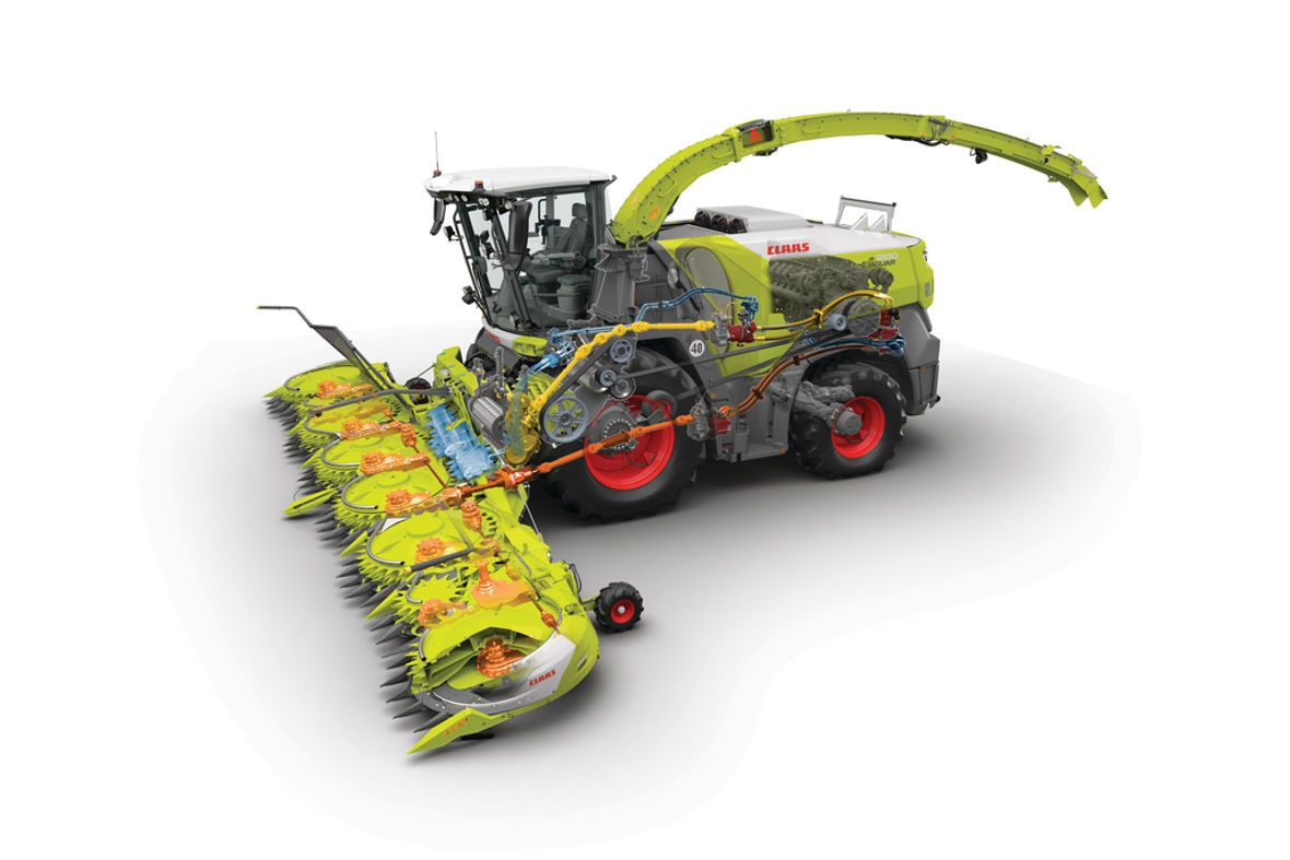 Claas : l’ensileuse Jaguar 1200 atteint 1110 ch et s'équipe d'un bec de ...